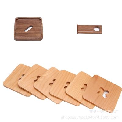 Cina Stuoie di posto di legno del faggio degli utensili da cucina del quadrato su ordinazione di legno cachi dell'isolamento in vendita