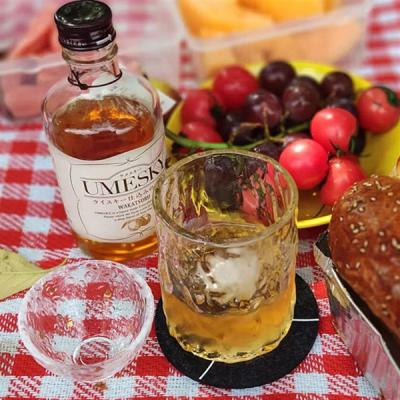 Cina tazza di vetro del whiskey da 7 once della tazza di stile dell'acqua palla nordica di vetro glaciale irregolare della birra dell'alta in vendita