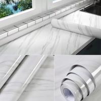 Quality Gold Accent Marble PVC Film Decorative Self Adhesive Kitchen Cabinet Wrap Film 1 for sale