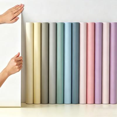 China Eco Friendly PVC Self Adhesive Film Skin Touch Matte Furniture Renovation Wrap for sale