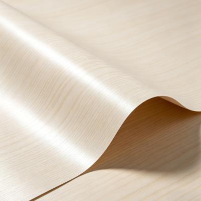 China Light Luxury White Oak PVC Decorative Film High End Furniture Vinyl Wrap 8m-50m/roll for sale