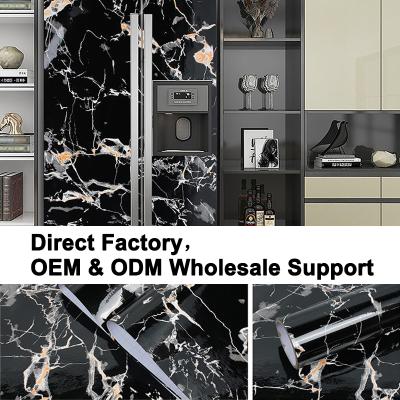 China Decorative Marble PVC Film Waterproof Moistureproof Surface Wrap 850mm-1400mm Width for sale