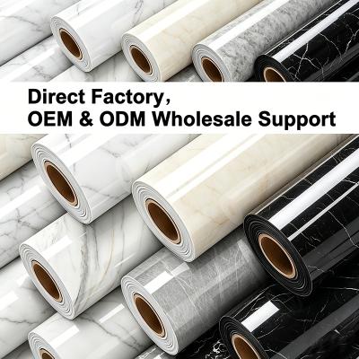 China Marble PVC Film Self Adhesive Film Moisture Proof Weather Resistant Furniture Wrap for sale
