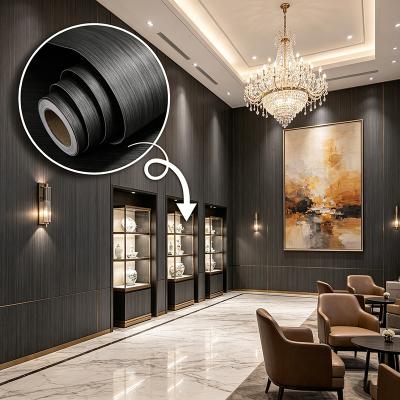 China Natural Texture PVC Decorative Film Moisture Proof Scratch Resistant Furniture Film for sale