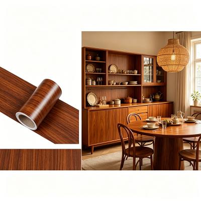 China Heavy Gauge PVC Decorative Film 800mm–1400mm Width For Furniture Manufacturing for sale