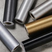 Quality Brushed Decorative Metallic PVC Film 1260mm 1420mm For Modern Interior Furniture for sale