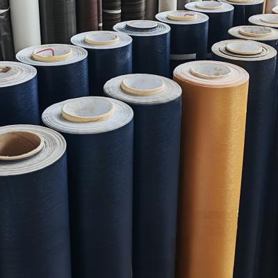 China Industrial Brushed Metallic Self Adhesive PVC Film for Premium Surface Renovation for sale