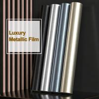Quality Custom Length PVC Brushed Metallic Vinyl Wrap For Cabinet And Furniture for sale