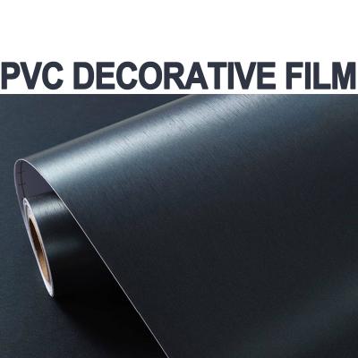 China Waterproof Metallic PVC Film: Industrial Hairline Foil for Furniture Surface Refinish for sale