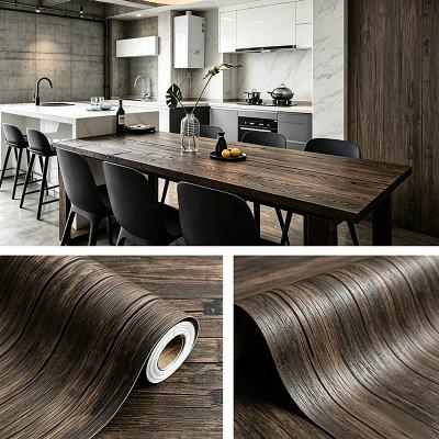 China Natural Wood Grain Furniture Foil Wrap Soft Touch PVC Film Customized Width for sale