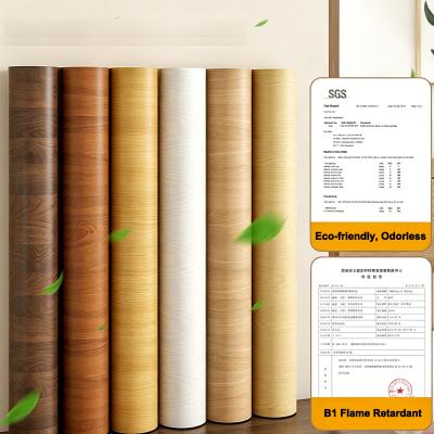 China Wear Proof Anti Scratch Wood Grain PVC Foil For Furniture Standard 50m Per Roll for sale