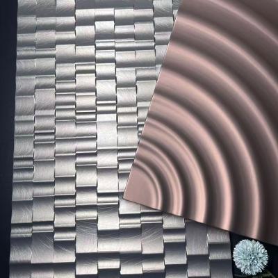 China OEM PVC Membrane Foil For Furniture , 3D Geometric PVC Decorative Foil Custom Pattern for sale