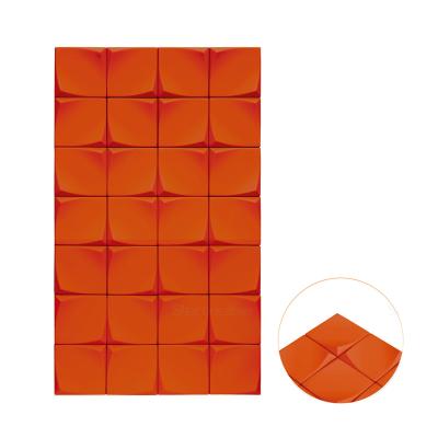 China Tactile 3D Geometric PVC Membrane Film Kitchen Cabinet PVC Wrap Custom Color for sale