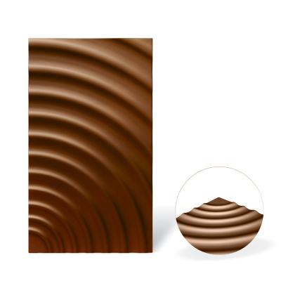 China Modern 3D Geometric PVC Membrane Foil Deep Texture Commercial Grade OEM ODM for sale