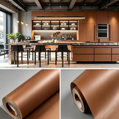 China Custom Color PVC Film For Furniture , Anti Fingerprint Vinyl Overlay Foil Matte Finish for sale