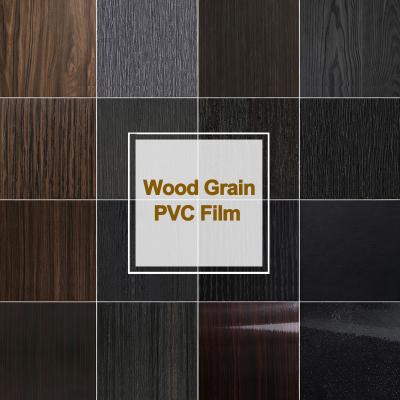 China High Grade Vinyl Wood Effect Wrap Film Heat Resistant Lamination Foil For Panels for sale