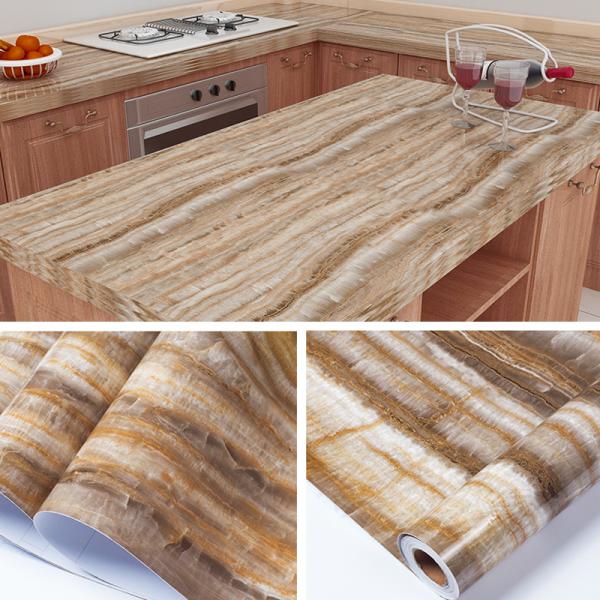 Quality Marble Effect PVC Decorative Film Vinyl Wrap For Furniture REACH RoHS Standard for sale