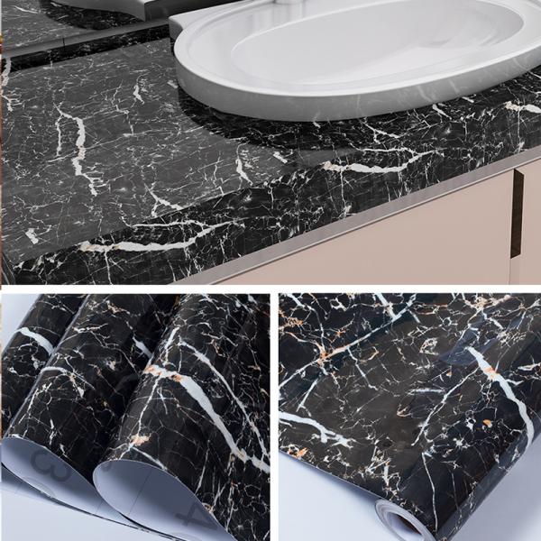 Quality 0.10mm–0.50mm Thick Marble PVC Film Stone Foil Customizable Roll Length for sale