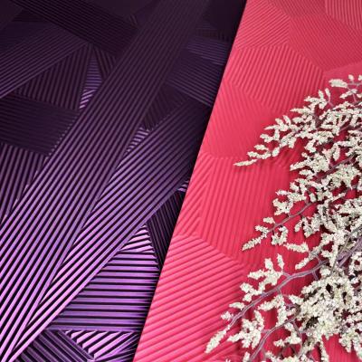 China 3D Geometric Wall Panel Film Matte PVC Foil for Vacuum Press Thermoforming for sale