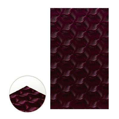 China Sculpted Geometric PVC Overlay Tactile 3D Film Anti Scratch For Vacuum Pressing for sale