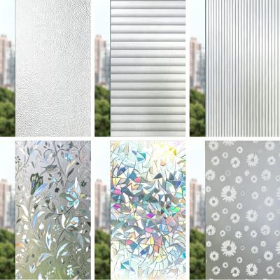 China IPX7 Waterproof Privacy Glass Decorative Film Static Cling UV Blocking Window Film for sale