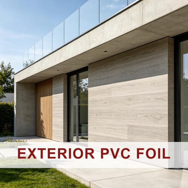 Quality High UV Resistance Exterior PVC Foil Self Adhesive Wrap For Furniture And Facades for sale
