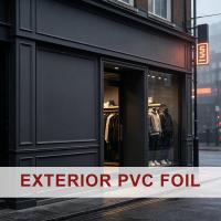 Quality Black Wood PVC Exterior Decorative Foil Anti UV Weather Resistance Wrap OEM for sale