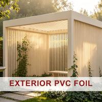 Quality Scratch Resistant Exterior PVC Film Anti UV Weatherproof PVC Wrap For Facades for sale