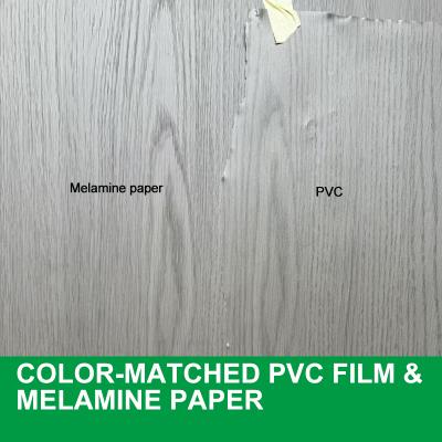 China Multi Substrate PVC Decorative Film Color Matched Melamine Sheet OEM Length for sale