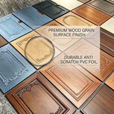 China Commercial Use Wood Grain PVC Film Foil Anti Scratch 0.14mm 0.16mm 0.18mm Thick for sale
