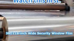 3M/118-inch Wide Security Window Film for Commercial Buildings & Glass Facades