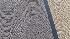 Antique Patina Metallic PVC Film | Geometric Totem Texture Foil for Interiors