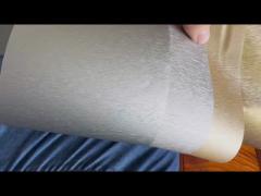 Brushed Decorative Metallic PVC Film 1260mm 1420mm For Modern Interior Furniture