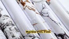 Faux Marble Architectural Film | Matt Stone Pattern PVC Wall Wrap