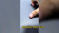 Industrial Brushed Metallic Self Adhesive PVC Film for Premium Surface Renovation