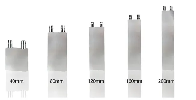 40X120mm Primary Aluminum Water Cooling Block