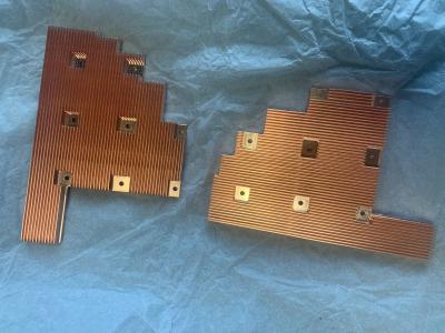 Cina ISO9001 ha approvato il dispositivo di raffreddamento di brasatura puro raschiato di rame del dissipatore di calore dell'aletta per il computer industriale in vendita