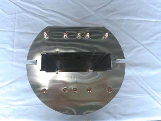 China 500W Aluminum Fins Heat Sink With 10pcs Heat Pipe For LED Light , 8mm Diameter for sale
