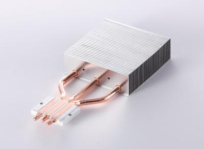 Cina Saldatore di calore di pinna di alluminio con tubi di rame per computer / CPU in vendita