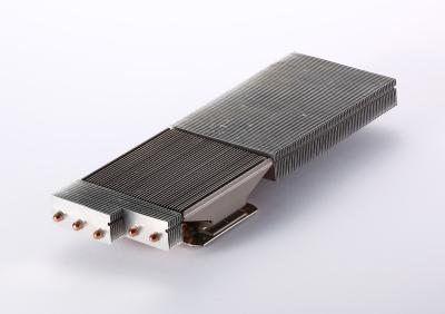 Cina Il nero d'incollatura a resina epossidica dell'aletta del dissipatore di calore di alluminio della metropolitana di rame anodizza per il CPU in vendita
