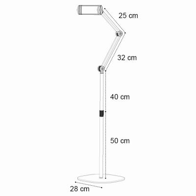 China 360 Rotate Adjustable Tablet Stand Aluminum Alloy Carbon Steel Flexible Arm for sale