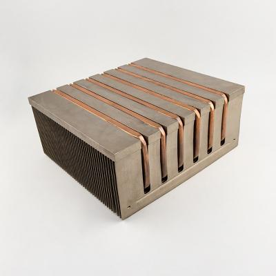 中国 CNC機械用水冷却プレート 熱シンク 120 度 CPUのためのフローズドフィン 販売のため