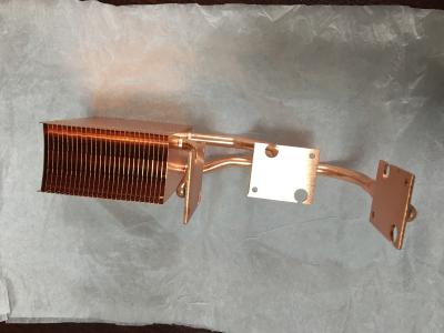 Cina dissipatore di calore freddo del piatto dell'aletta della chiusura lampo 100-150W per colore dell'oro del server in vendita