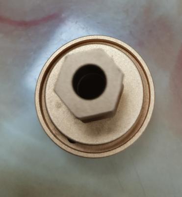 Cina Processo lavorante di CNC delle parti di rame pure che placca con il foro in vendita