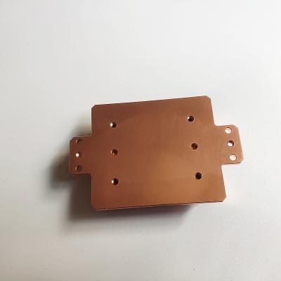 China Disipador de calor consolidado electrochapado de la aleta de la placa fría, pequeño disipador de calor ligero llevado de cobre de la CPU en venta