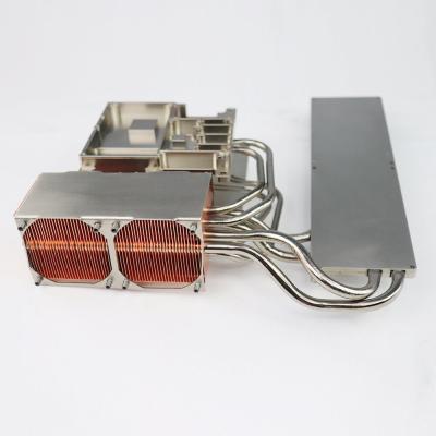 Cina 0.5mm hanno anodizzato la chiusura lampo fredda del dissipatore di calore del piatto hanno impilato l'aletta per il radiatore in vendita
