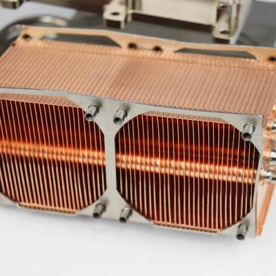 Cina 0.5mm hanno anodizzato la chiusura lampo fredda del dissipatore di calore del piatto hanno impilato l'aletta per il radiatore in vendita