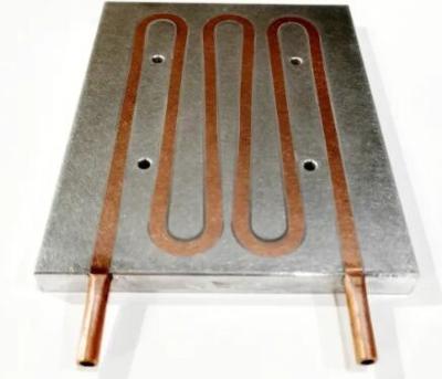 Cina Il bottaio incastonato Tubes Water Cooling placca lo scambiatore di calore del dissipatore di calore di 120*12*150mm in vendita