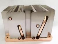 China Customized CPU Cooler For 2U Server Heatsink Copper Pipe for sale