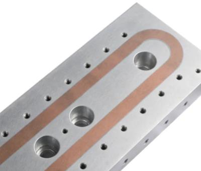 Cina Il dissipatore di calore freddo liquido di alluminio di lucidatura del piatto di CNC progetta in vendita